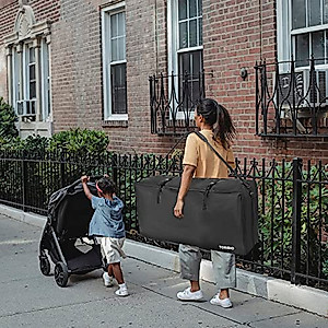 TORIBIO Stroller Travel Bag for Standard and Double Strollers, Dual Strollers Buggy Bag for Airplane with Detachable Padded Shoulder Straps, Portable and Protective