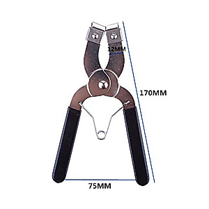 Plum Garden Car Engine Piston Ring Compressor Tool & Piston Ring Pliers for Adjustable Safety Screws