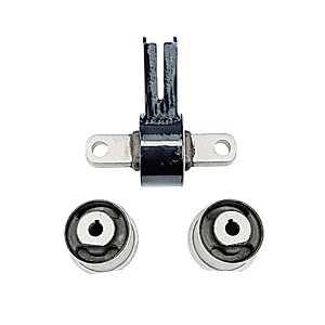 WayJun 52114354AA+52089516AB Front Differential Mount Set (1 Front Axle Mount + 2 Front Axle Bushing) Compatible for 2005-2010 Grand Cherokee Commander
