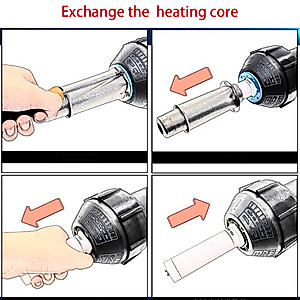 1600W Plastic Hot Air Welder Heating Gun PVC Vinyl Rod Welding Hot Gas Pistol Tool
