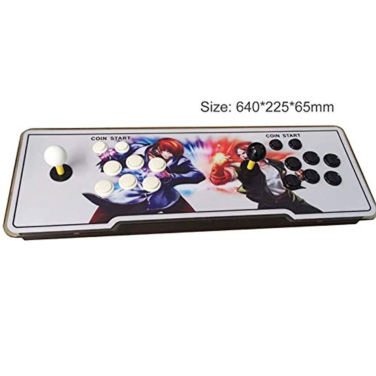LUULYGO 846-in-1 Home TV Multiplayer Arcade Game Console Kit, Double Joystick Children's Game Console with Pause Function Sensitive Control