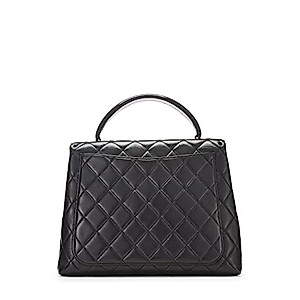 CHANEL, Pre-Loved Black Quilted Lambskin Kelly Jumbo, Black