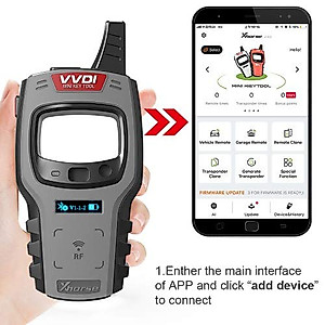 Keyecu for Xhorse VVDI Mini Key Tool Remote Key Programmer Support for iOS and Android Global Version