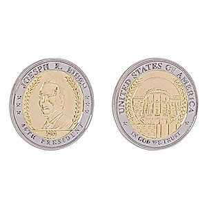 Commemorative Presidential Medal Coin Set | 2 Coin Set | Presidential Commemorative Coin | Joe Biden and Kamala Harris Coins | Velvet Presentation Box