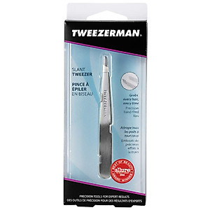 TWEEZERMAN Slant Tweezer Classic Stainless Steel, 0.8 Ounce