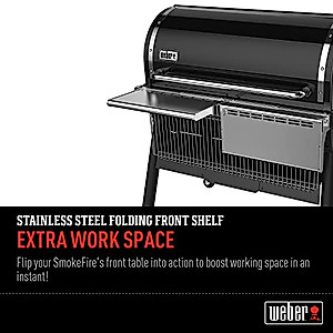 Weber SmokeFire EX6 Folding Front Shelf, Silver