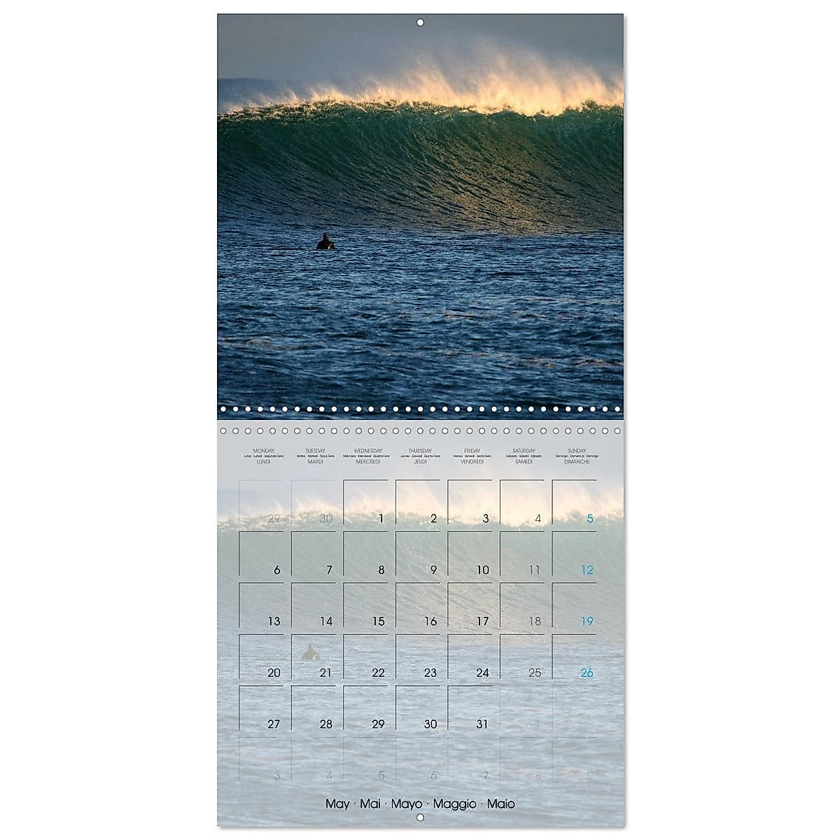 Surfing Passion (Wall Calendar 2024 12" × 12"), CALVENDO 12 Month Wall Calendar