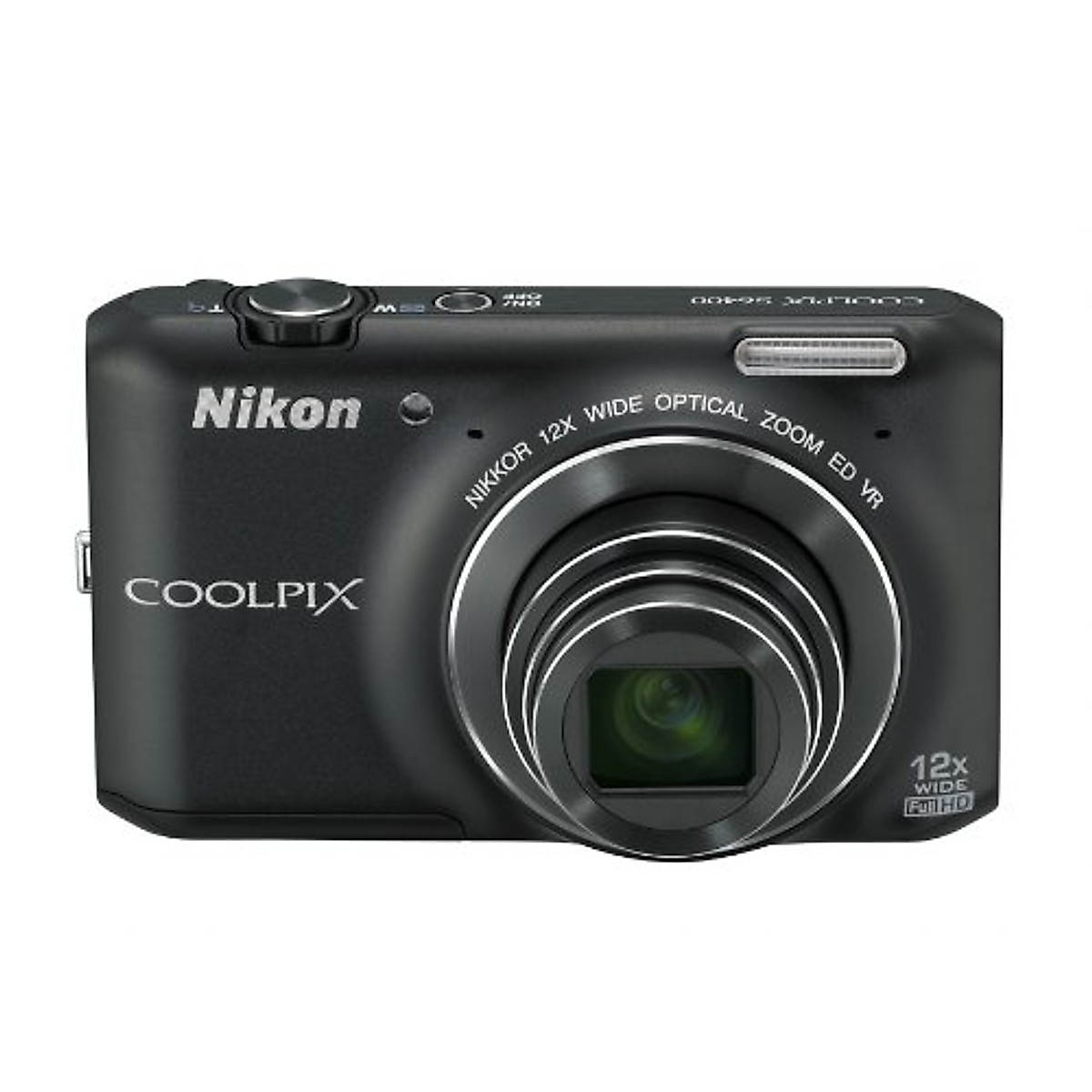Nikon COOLPIX S6400 16 MP Digital Camera with 12x Optical Zoom and 3-inch LCD (Black) (OLD MODEL)