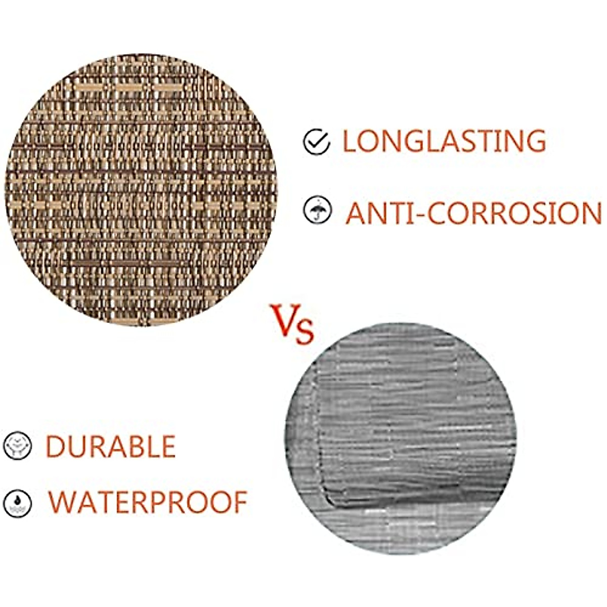 ALIMORDEN Patio Wicker Swing Glider Bench for 2 Person, Outdoor Sturdy Steel Frame Rocking Lounge Chair, Weather Resistant Rattan Chair for Garden, Backyard, Porch, Brown