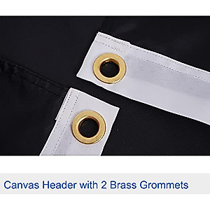 TOPFLAGS Thin Blue Line Flag 3x5 Outdoor Police Flag 3x5 Feet Made in USA Back the Blue Flags Embroidered Stars and Sewn Stripes Blue Lives Matter Support First Responders