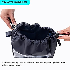 Softclub Electric Jack Cover, Waterproof PVC, Electric Tongue Jack Cover for Travel Trailer, Camper, Chain Holder, Plug Protector, Jack Protective Head Cover Universal Size (10’’L x 5’’W x 14’’H)