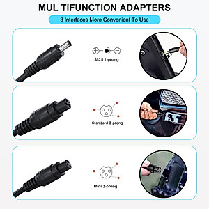 24V 1.5A 36W Electric Scooter E100 E200 E300 Battery New Upgrade 3-Interface Charger Inline for Razor E100 E200 E300 E125 E150 E500 E175 PR200,MX350 E225S E325S, Pocket Mod, Sports Mod, and Dirt Quad