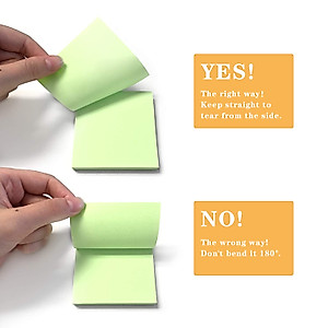 8 Pads Pop Up Sticky Notes 3x3 Refills Pastel Colors Self-Stick Notes Pads Super Adhesive Sticky Notes Great Value Pack