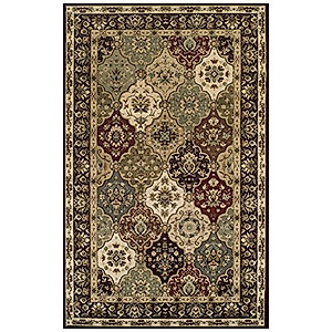 Superior Elegant Palmyra Collection Area Rug, 10mm Pile Height with Jute Backing, Gorgeous Traditional Persian Rug Design, Anti-Static, Water-Repellent Rugs - 8' x 10' Rug
