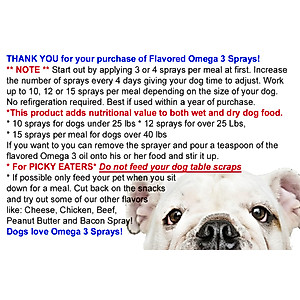Roast Beef Flavored Omega 3 Oil for Dogs - Supports Healthy Skin and Coat - All Natural - Human Grade Ingredients