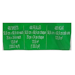 kirkland white gift tissue paper 20in x 24in 400 sheet count value pack