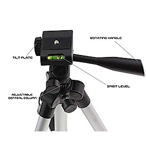 Navitech Lightweight Aluminium DSLR Camera Tripod Compatible with The Panasonic Lumix DC-FT7