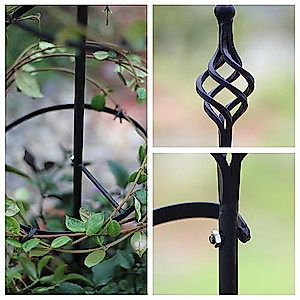 Garden Trellis Obelisk, Spiral Plant Trellis, Suitable for Climbing Plants Indoor Outdoor Trellis Rose Trellis Vegetable Trellis