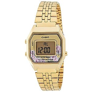 Casio LA680WGA-4C Women's Vintage Gold Tone Alarm Digital Watch