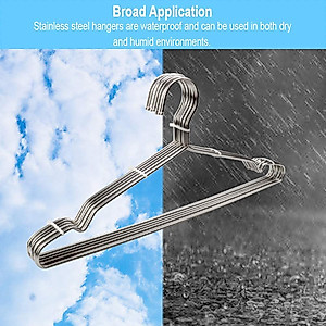 Seropy Coat Hangers Clothes 40 Pack Wire Hangers Heavy Duty Stainless Steel Hangers with Non Slip Grooves, Ultra Thin Metal Hangers Space Saving Clothing Hanger 16.5 Inch