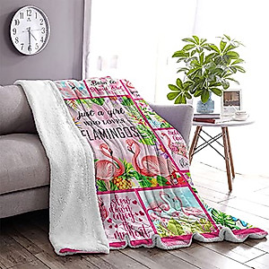 CYREKUD Flamingo Blanket Throw,Flamingo Gifts for Women,Pink Flamingo Gifts for Girls Blanket,Flamingo Christmas Decorations Gifts,Cozy Flamingo Themed Gifts Blanket for Sofa Couch Beds Décor