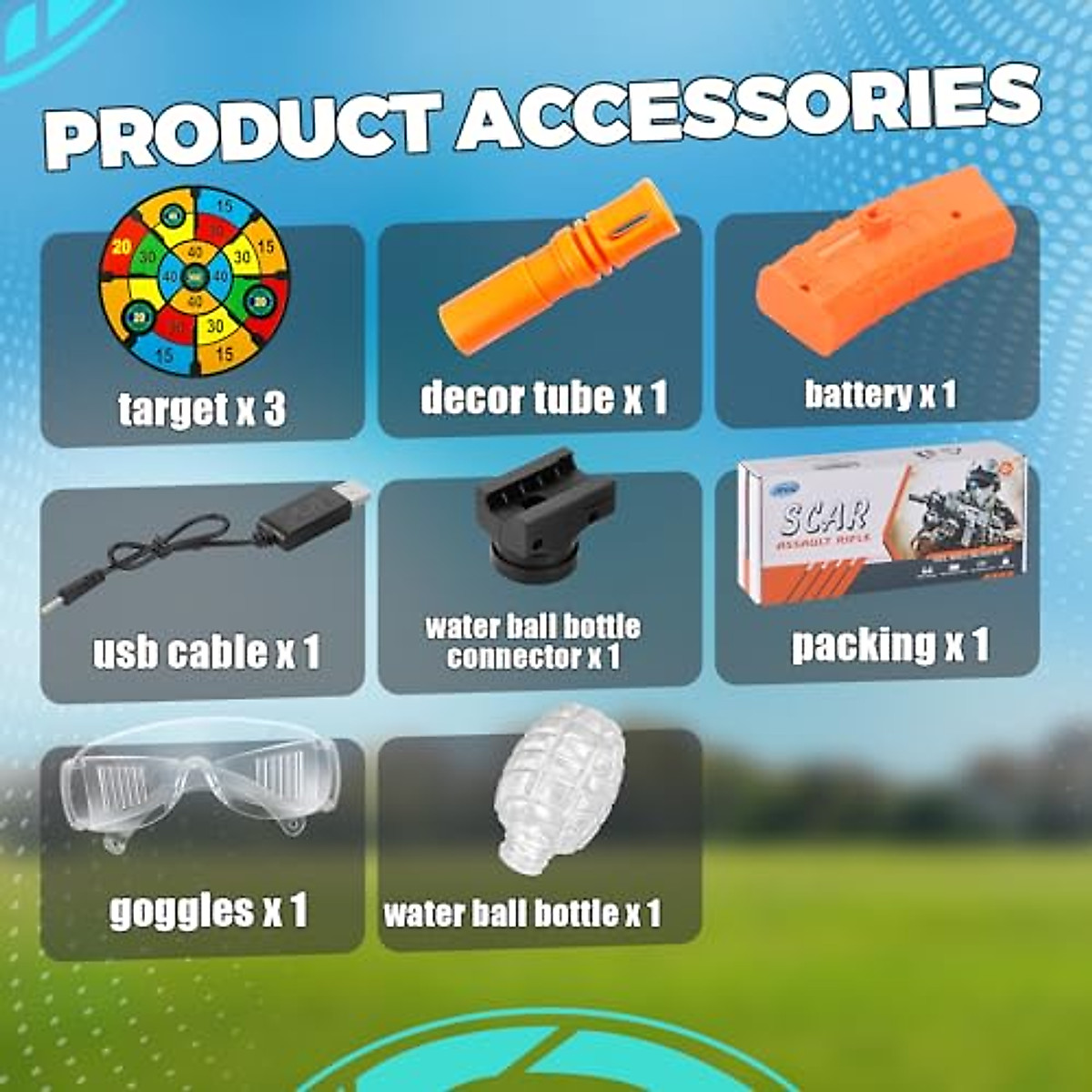 JFGG DIY Assembly Blaster, Christmas &Birthday Gift ldeas for Ages 14+ Year Old (Dark Blue)