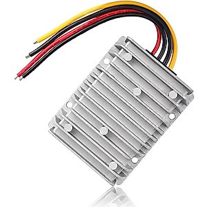BZONE DC 48V Step Down to DC 12V 30A 360W Voltage Reducer Converter Golf Cart Voltage Regulator Waterproof for Golf Cart