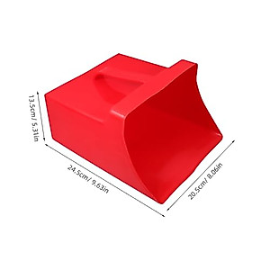 Anneome Garbage Cleaning Dustpan Garden Dustpans Industrial Dustpan Upright Pans Trash Cleaning Shovels Indoor Dustpans Kitchen Dustpans Small Dust Pan Lobby Dustpan Red Plastic