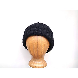 Beanie Hat, Wool Blend, Men Women Teens, Hand Knit Wool Acrylic, Ribbed Toque Watch Cap