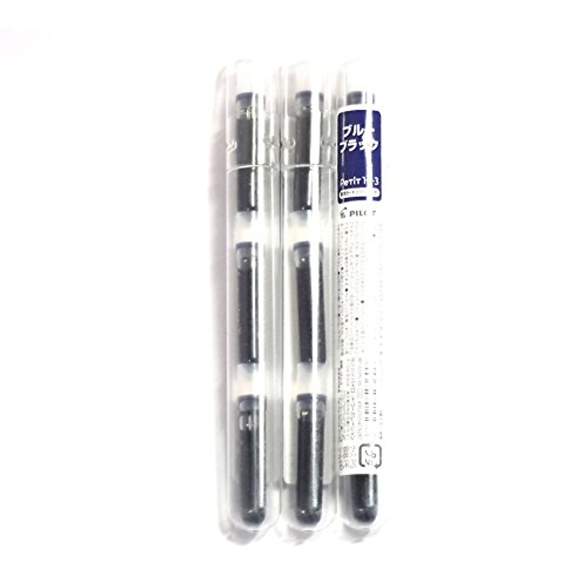 Pilot Petit Pen Refill Cartridge (Blue Black Ink) × 3 Pack/total 9 pcs (Japan Import) [Komainu-Dou Original Package]