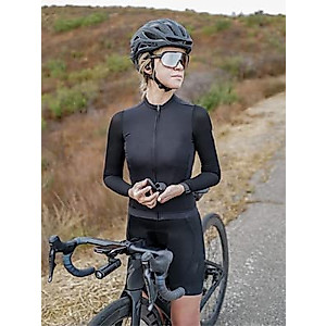 Wulibike Bicycle Shirts Women Bike Shirts for Women Long Sleeve Specialized Womens Cycling Jersey Black
