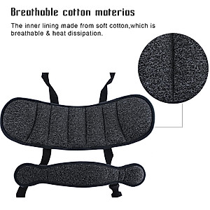 KAKIBLIN Baby Car Seat Head Support,Baby Head Support for Car Seat Stroller, Safety Car Seat Neck Relief Strap Headrest,Slumber Sling Sleep Holder Belt for Toddler Infants Child Children Kids(Gray)