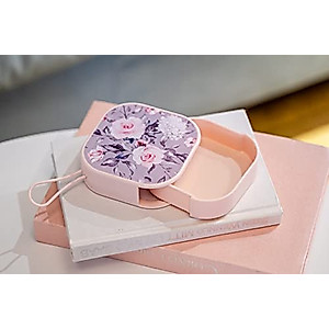 Hennaja Orthodontic Retainer Case,Perfect Denture case,Mouth Guard Case,aligner Case, Pill Case for Household|Office|Travel(1-Grey Rose)