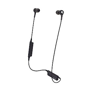 Audio-Technica ATH-CK200BTBK Bluetooth Wireless In-Ear Headphones with In-Line Mic & Control, Black
