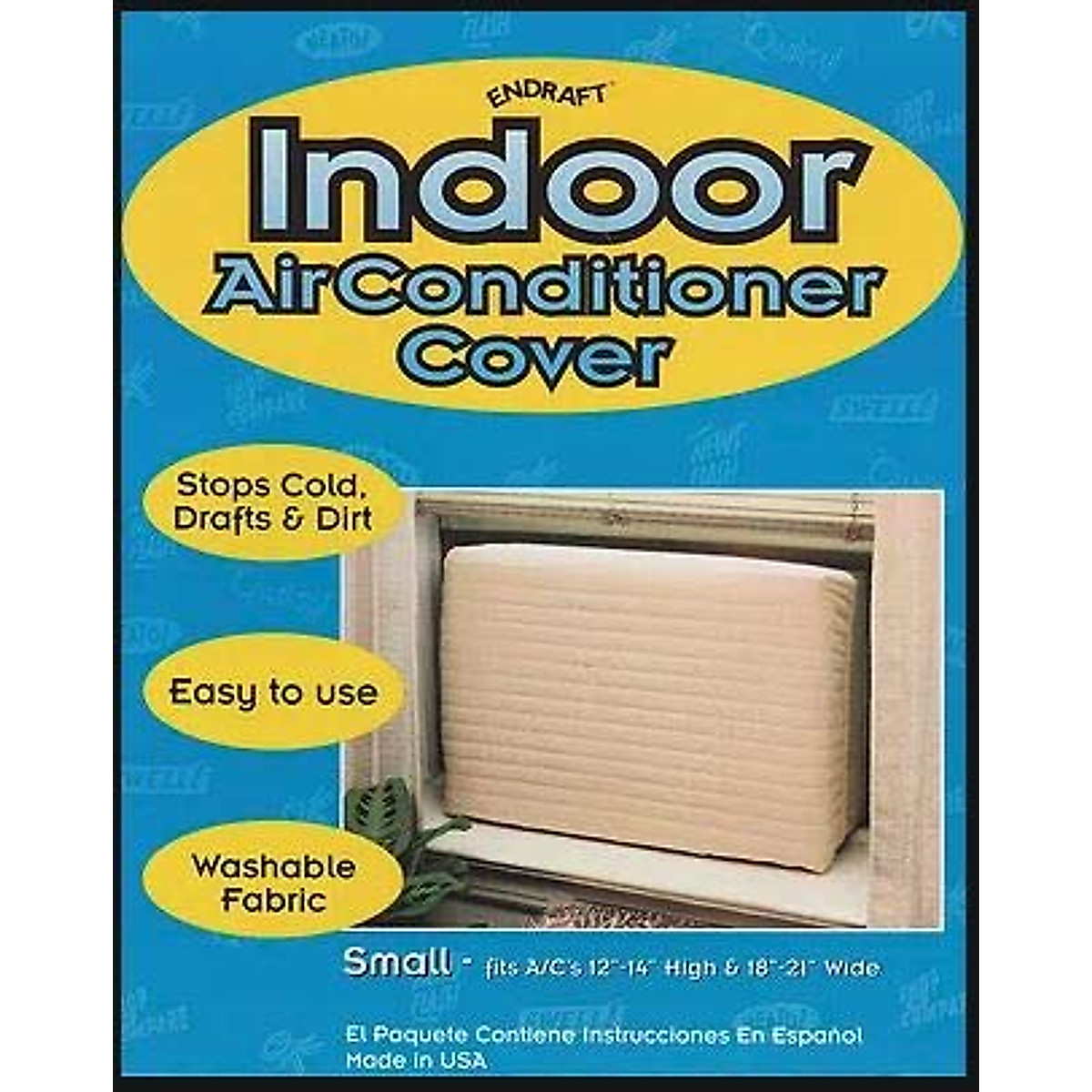 Indoor Air Conditioner Cover (Beige) (Small - 12 -14H x 18 -21W x 2D)