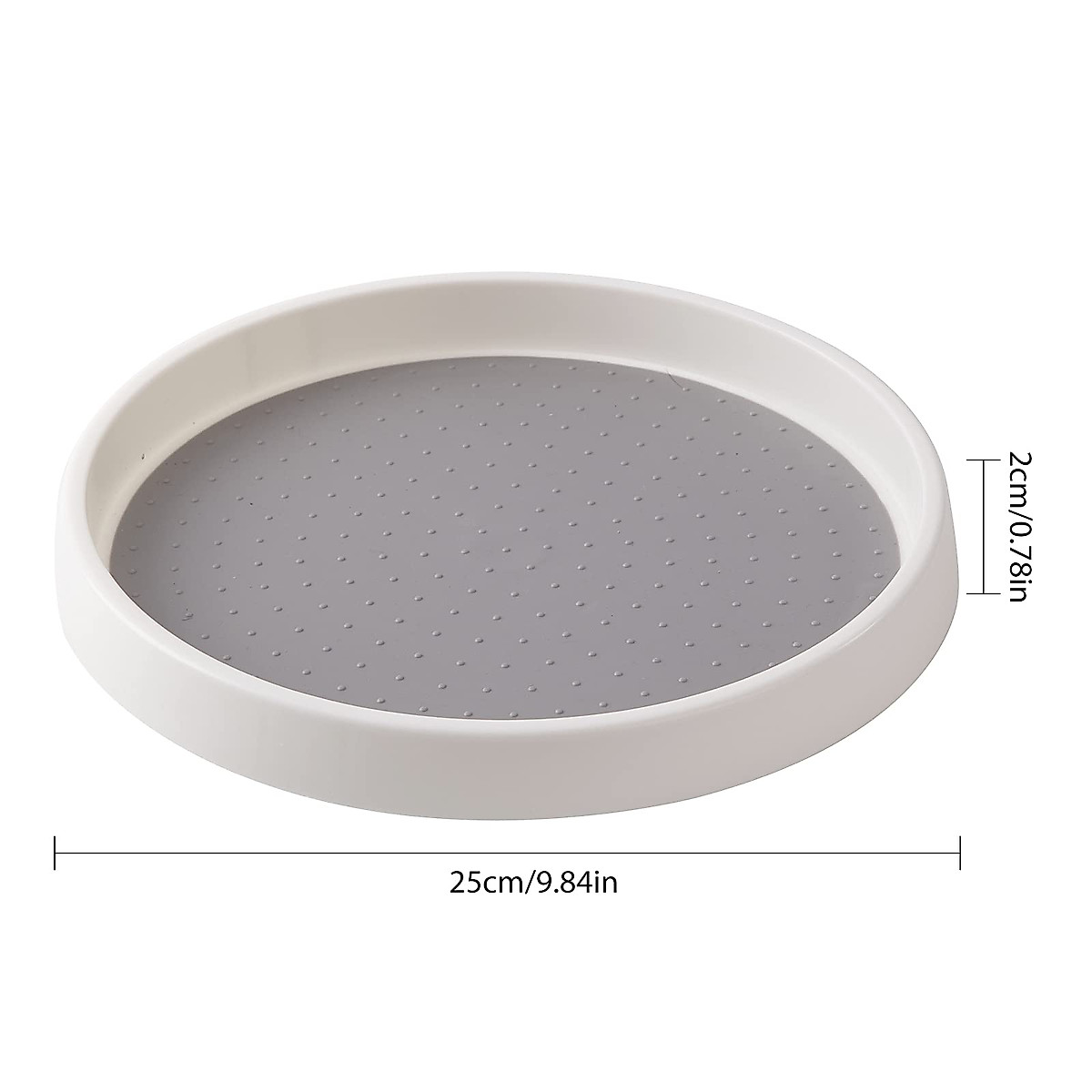 Cotsner Organizer, Non-Skid Pantry Cabinet Turntable for Cabinet, Pantry, Kitchen, Countertop, Vanity Display Stand