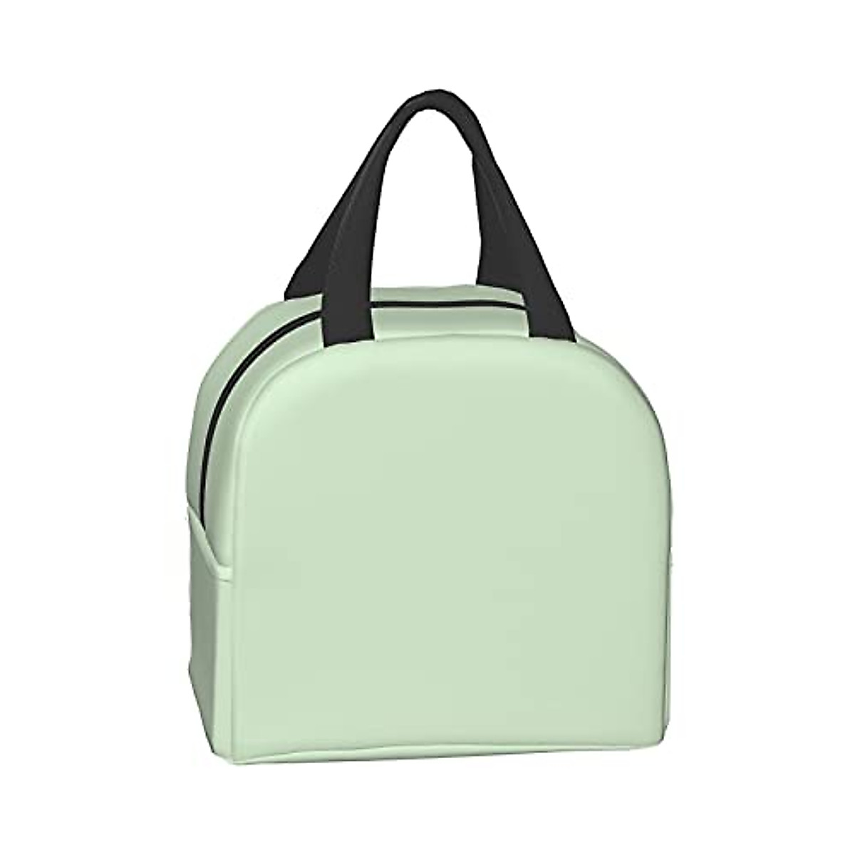 YvoneDBrownn Solid Sage Mint Green Matching Lunch Bag Cooler Bag Women Tote Bag Insulated Lunch Box Water-resistant Thermal for womenPicnicBoatingBeachFishingWork, Black, One Size