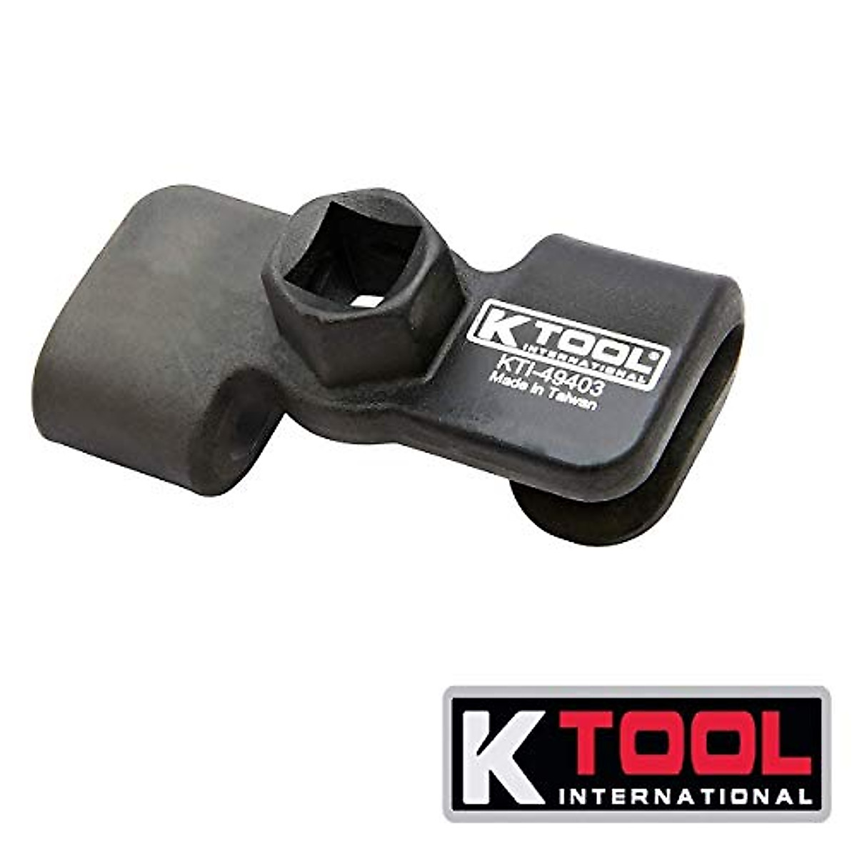 K Tool International 49403 Universal Automotive Wrench Extender Adaptor with 1/2 Inch or 21mm Hex Drive for Garages, Repair Shops, and DIY, Drop Forged Body with Heat Treatment, Extendable, Black
