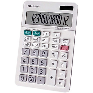 Sharp EL-334WB Business Calculator, White 4.0
