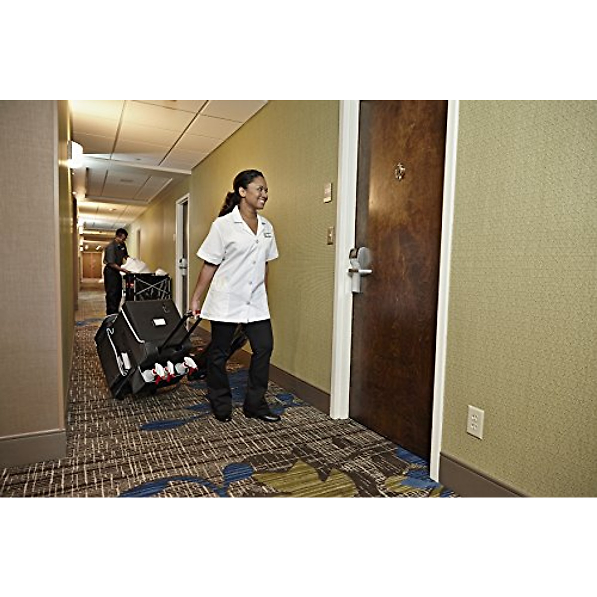 Rubbermaid Commercial Products-1902465 , Executive Quick Carts Mobile/Travel Office Cart for Housekeeper, Sales Rep, Medical Professionals, Home Healthcare, Teachers - Large, Dark Gray