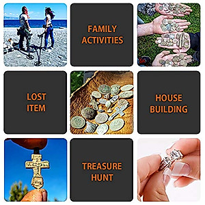 Metal Detector - Professional Metal Detector with LED Flash Indicators, Adjustable Waterproof Detectors (35-45 inch) with Folding Shovel & Carrying Bag Audio Prompt Gold Metal Detector