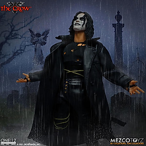 Mezco The Crow One:12 Action Figure Eric Draven 100% Plastic, in Gift Box, Manufacturer, Multi-Colour, H858210