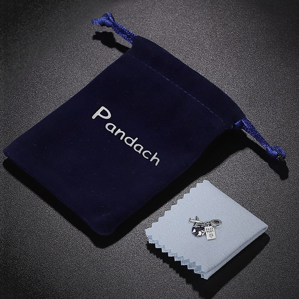 Pandach 925 Sterling Silver Charms for Bracelets and Necklaces Travel Round The World Beads Charms Relaxation Dangle Pendant,Jewelry Beads Gifts for Women
