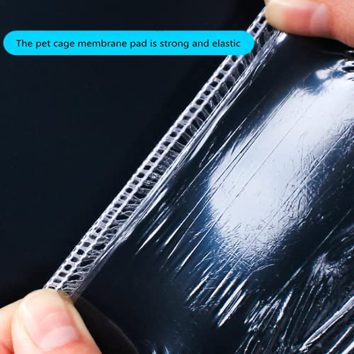 POFUIERKN 30 Pcs Disposable Rabbit Guinea Pig Cage Liners Plastic Clear Bunny Cage Liner Bag Universal Toilet Film,Small Animal Bedding, Hamster Bunny Litter Pan Bags