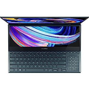 ASUS Zenbook Pro Duo 15 OLED Home & Business Laptop (Intel i9-12900H 14-Core, 32GB LPDDR5 4800MHz RAM, 1TB SSD, GeForce RTX 3060, 15.6" 60Hz Touch 4K Ultra HD (3840x2160), Win 11 Pro) (Renewed)