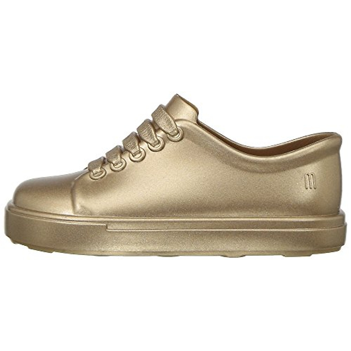 Mini Melissa Baby-Girl's Mini BE Sneaker, Gold Glitter, 5 Regular US Toddler