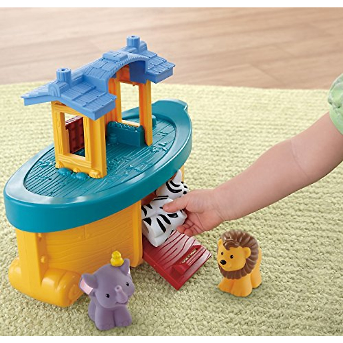 Fisher-Price Little People Noah's Ark playset with 9 figures for toddler and preschool pretend play ages 1 to 5 years