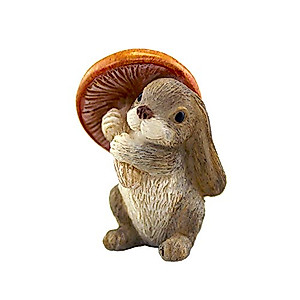 NW Wholesaler 1.5 Inch Miniature Bunny Rabbit Fairy Garden Figurine - Supplies, Furniture, Tools, Animals and Accessories for Fairy Gardens