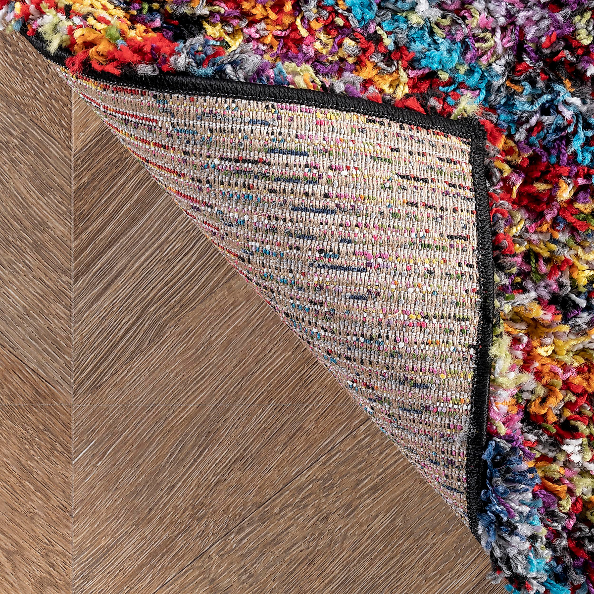 nuLOOM Ardelle Swirl Shaggy Area Rug, 8x10, Multi