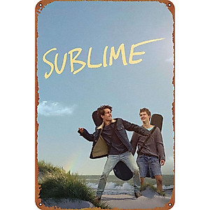 Sublime Movie Poster Tin Sign Cafe bar Home Wall Art Decoration Retro Metal Tin Sign 8x12 inch